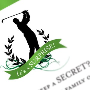 Golf Themed Invitation - Digital, Instant Download, Pdf, Jpeg, Jpg ...