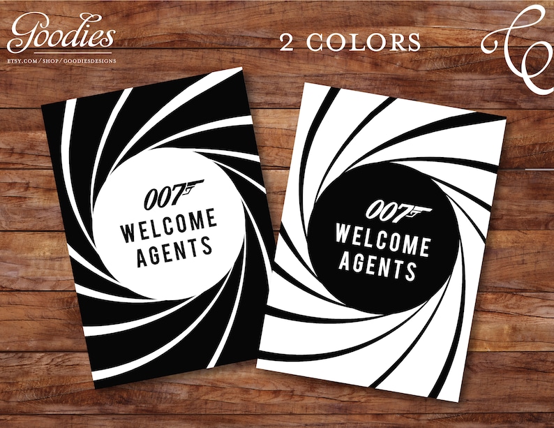 A3 Special Agents Welcome Poster - Instant Download, PDF, JPEG ...