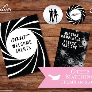Special Agent Cocktails Bar Sign - Instant Download, PDF, JPEG ...