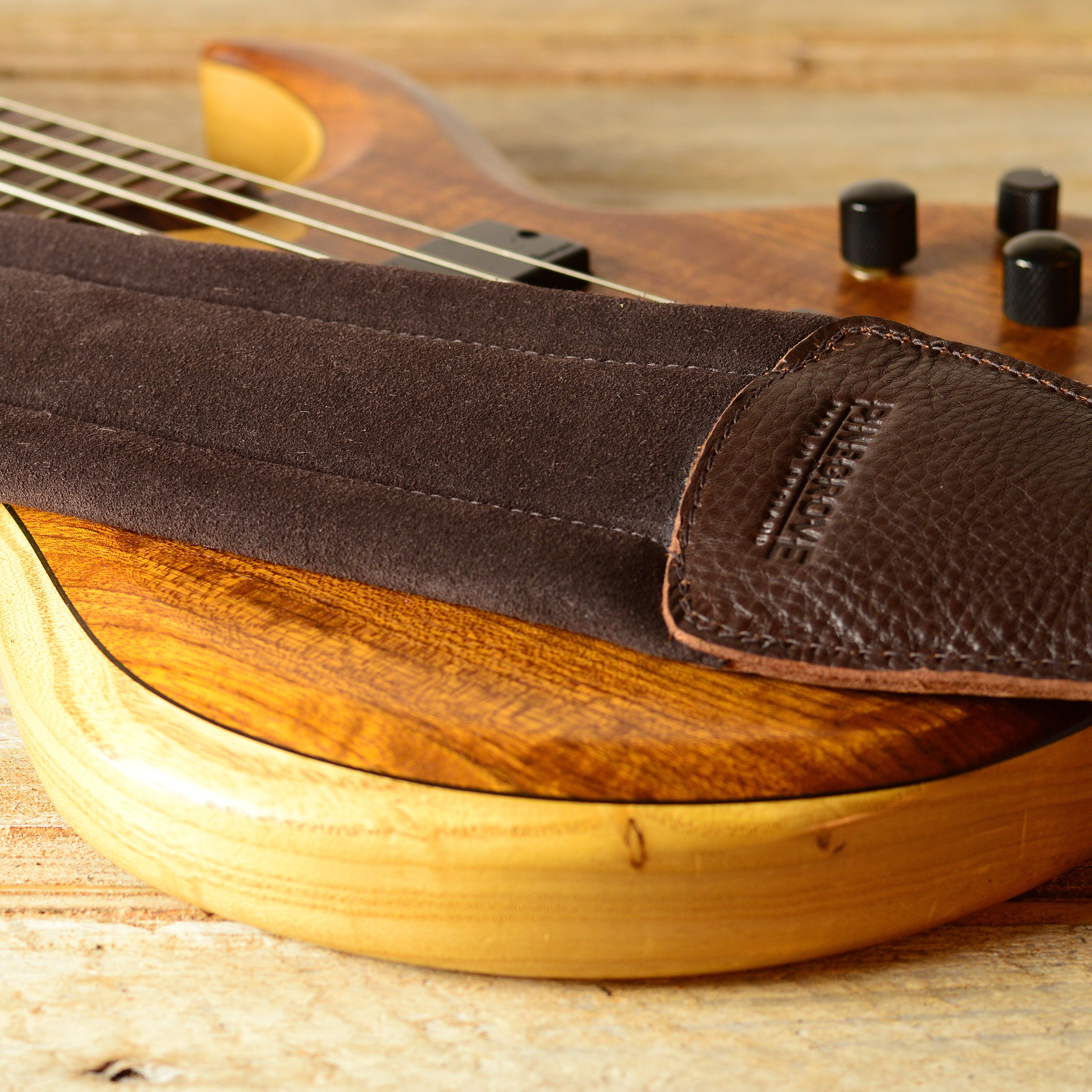 4 Inch Wide Brown Guitar Strap or Bass Strap BS66 Double | Etsy