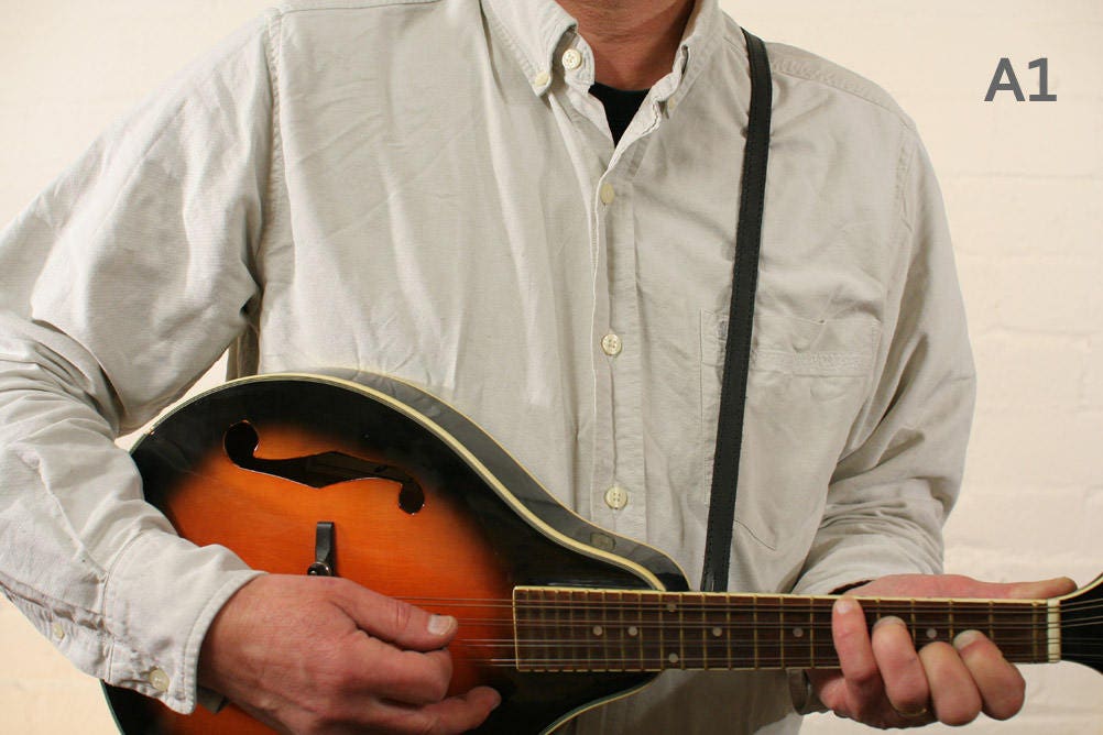 Custom Made Leather Mandolin Strap made for any type F style | Etsy