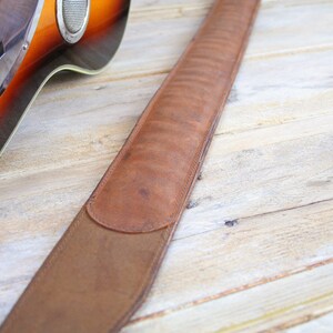 Leather Dobro Guitar Strap, 60mm Width, Dobro Strap, Traditional Dobro ...
