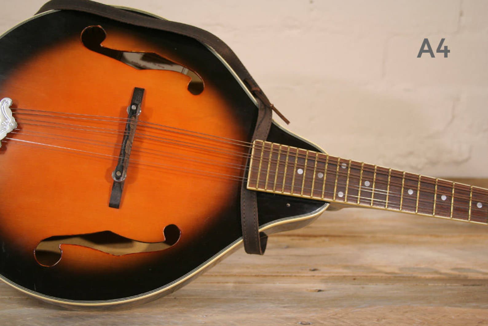 Custom Made Leather Mandolin Strap made for any type F style | Etsy