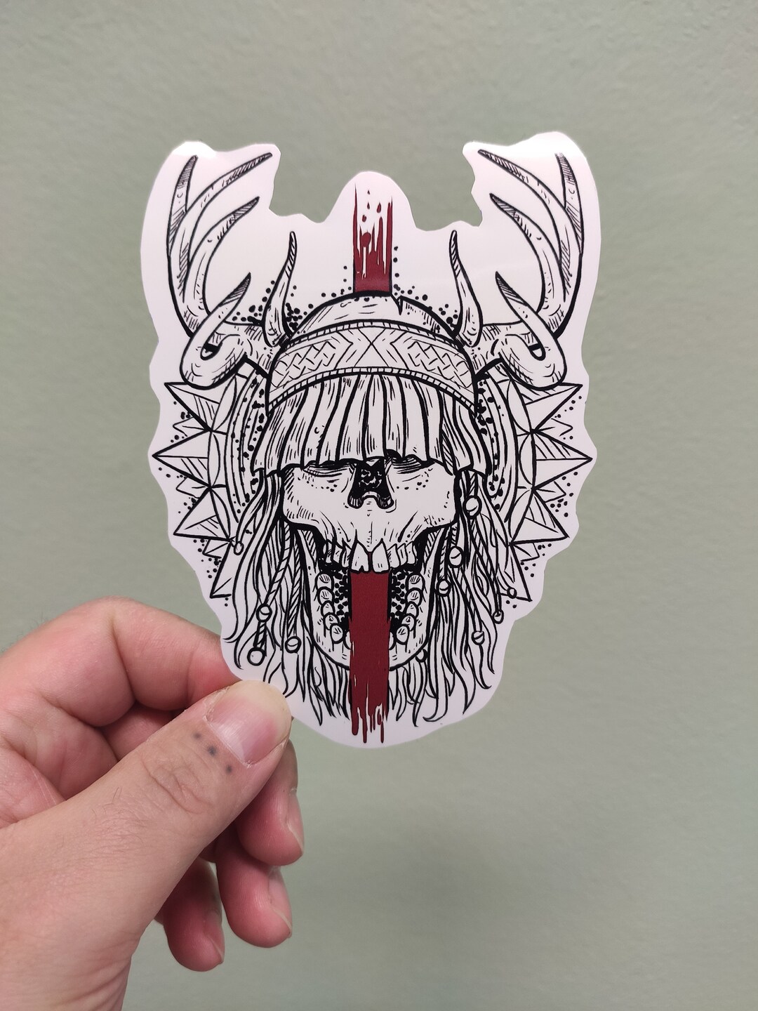 Heilung Shaman Skull Large Vinyl Sticker Pagan Folk Music Sticker - Etsy