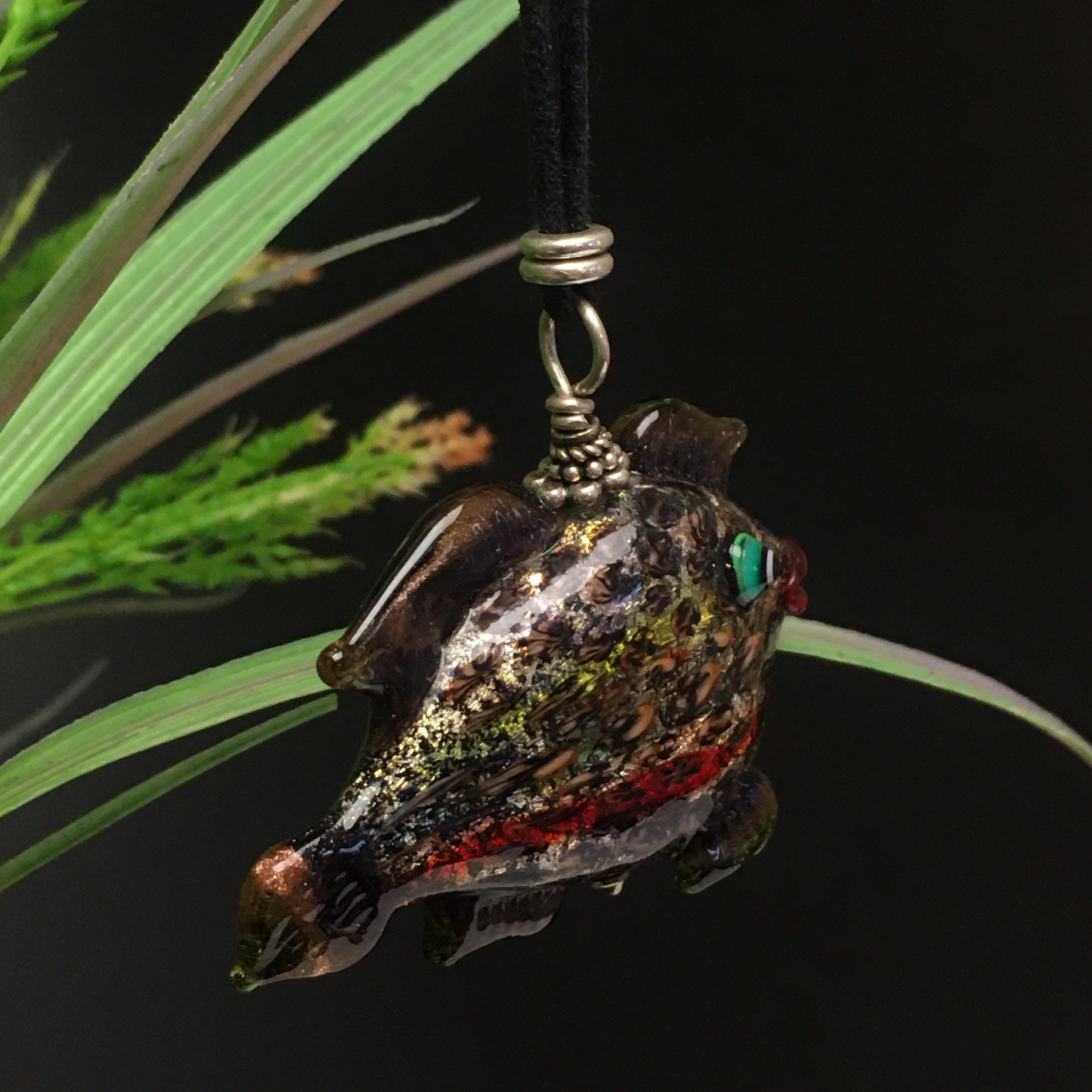 Pompadour Silver Core Fish,fish Pendant, Sea Life Jewelry - Etsy