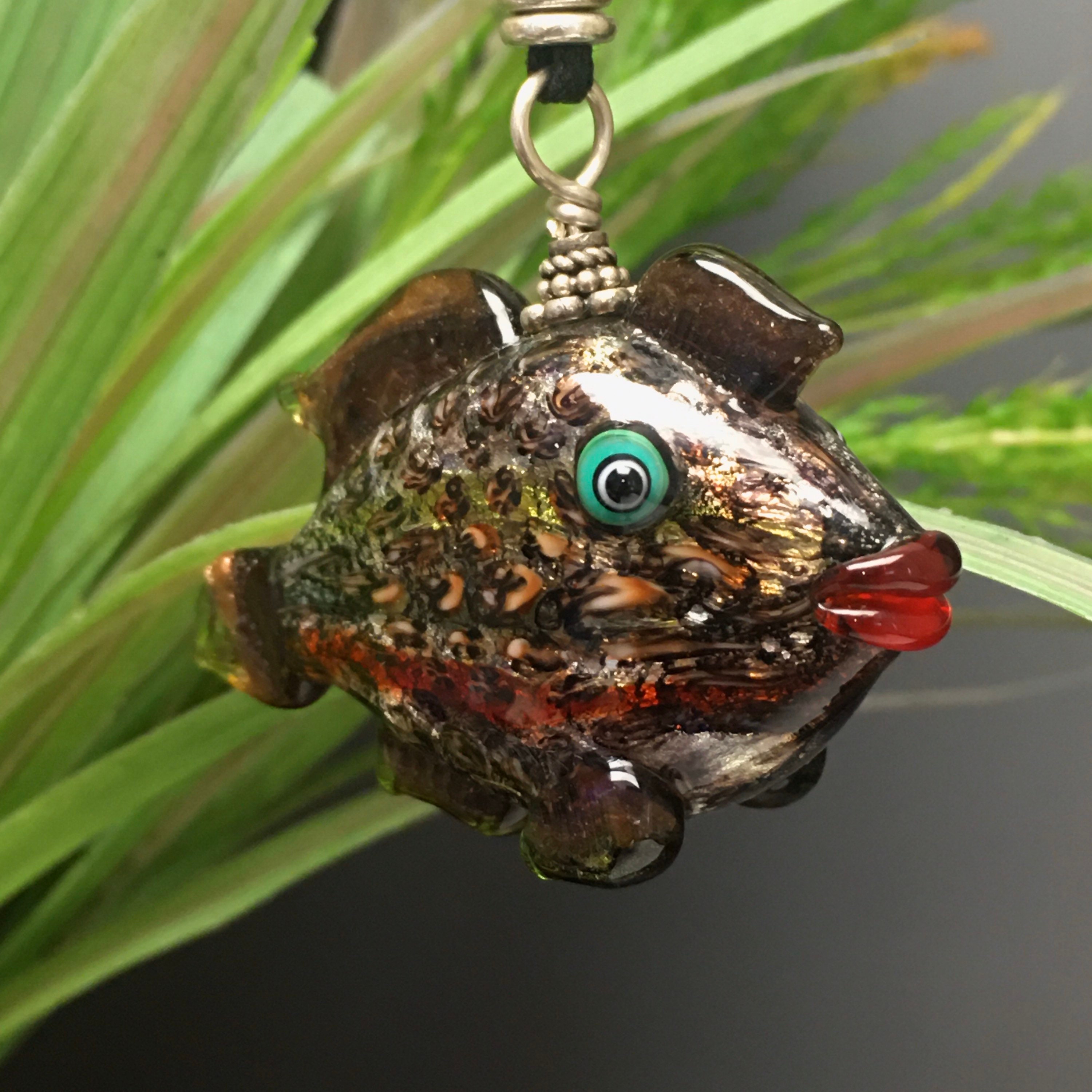 Pompadour Silver Core Fish,fish Pendant, Sea Life Jewelry - Etsy