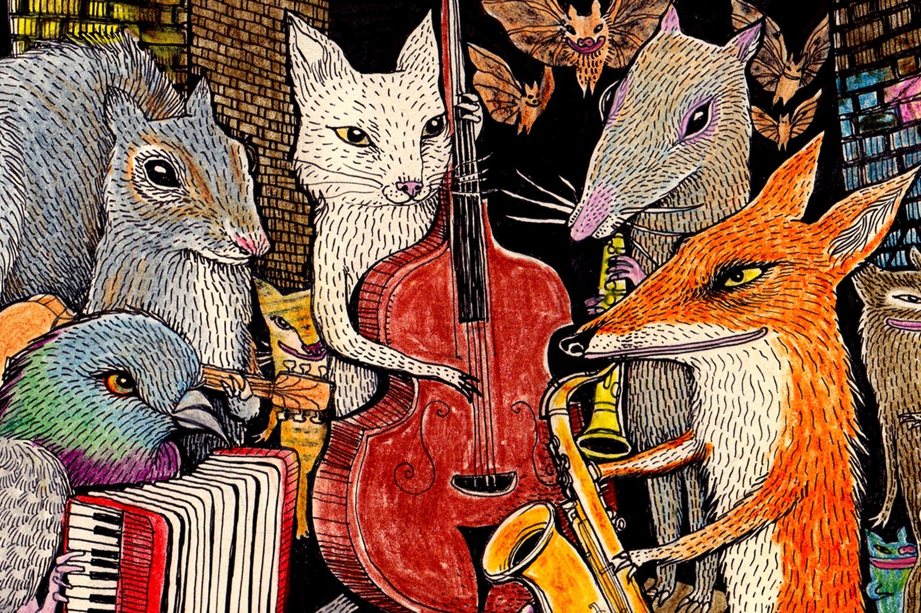 Jazz Animal Art Print Poster | Etsy