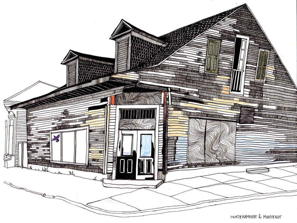 Wooden Creole House New Orleans Art Print - Etsy