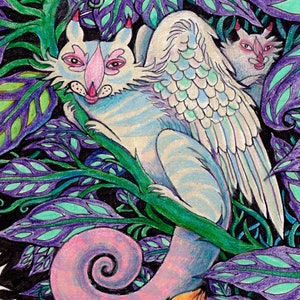 Fantasy Animal Art Print Music Poster Wall Decor - Etsy