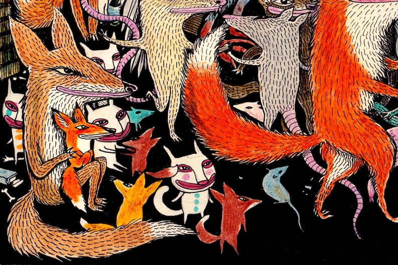 Jazz Animal Art Print Poster | Etsy