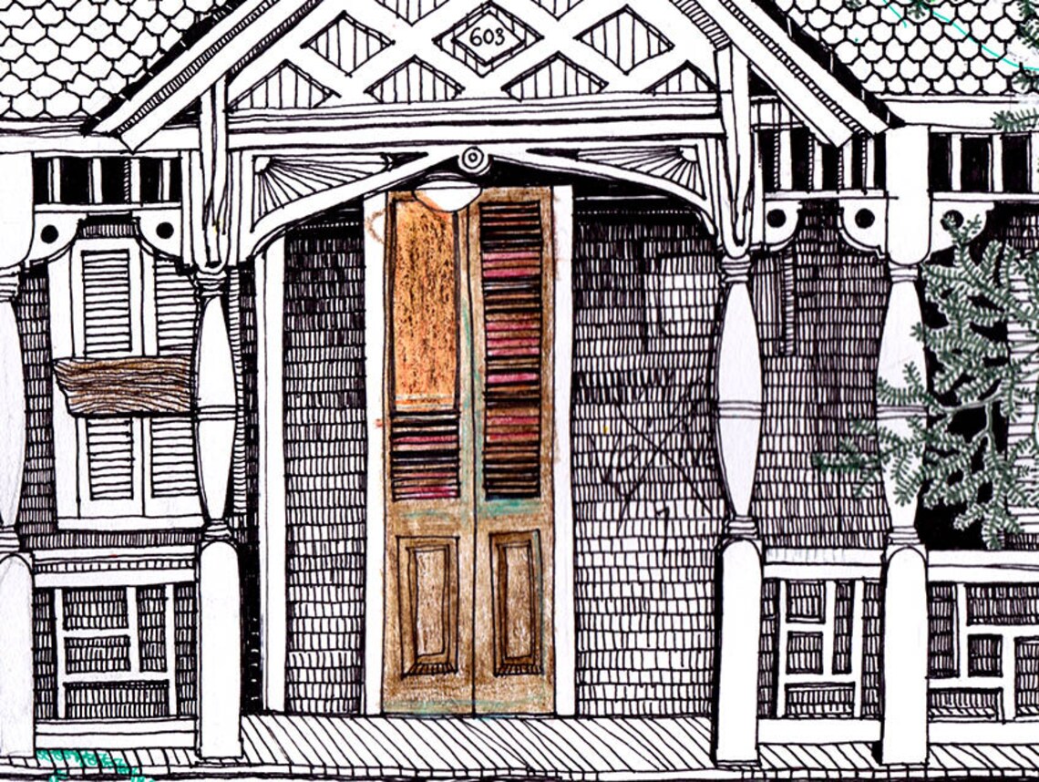 Victorian House Art Print - Etsy