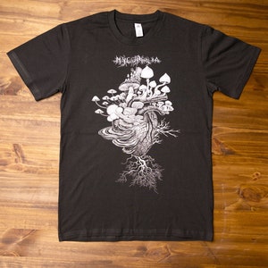 Mycology T Shirt, Screen Printed Mushroom Shirt - Etsy