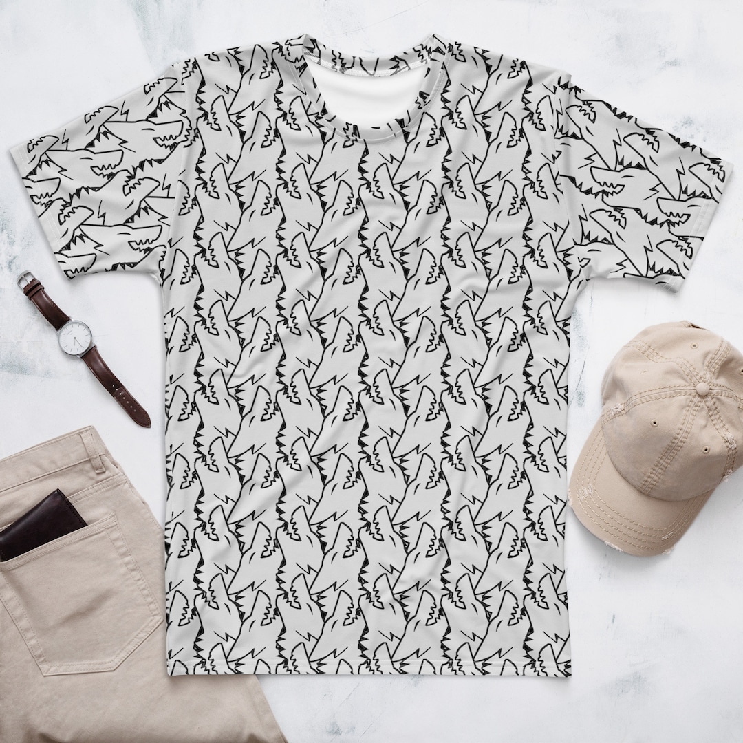 Coyotic Howl Allover Shirt, White - Etsy