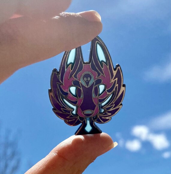 Crow Reborn Translucent Enamel Pin - Etsy