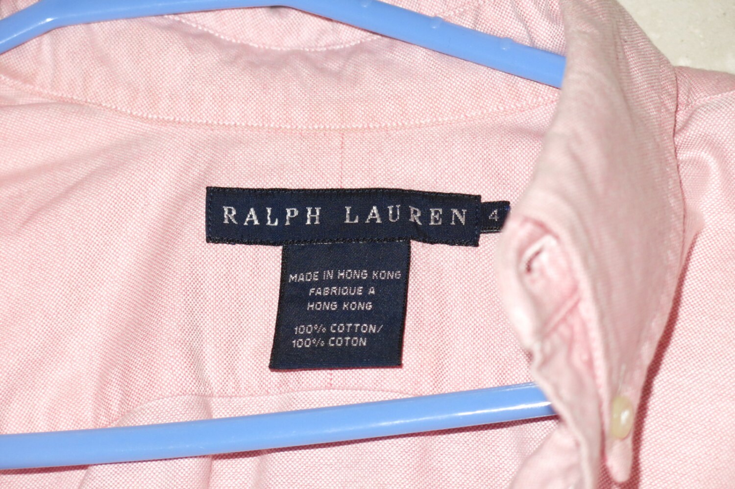 RALPH LAUREN Vtg Rose Button up Long Sleeve Shirt Woman Sz 4 - Etsy