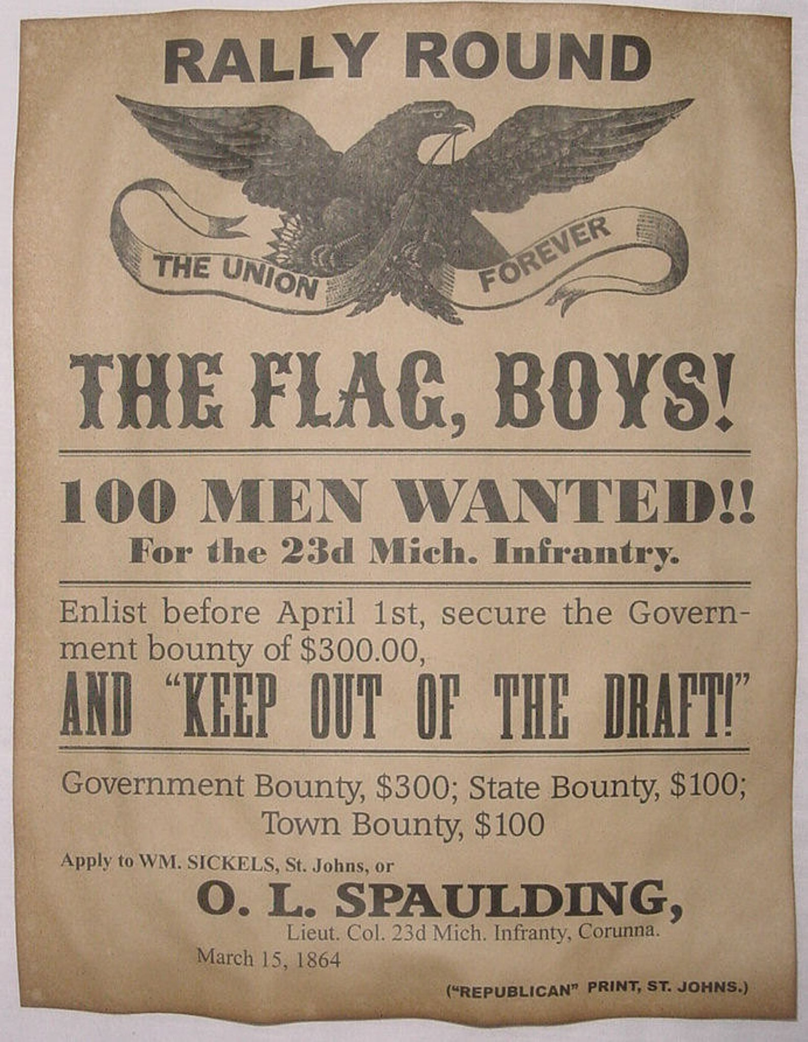 Set of 5 Union Civil War Recruiting Posters Sharp-Shooters | Etsy
