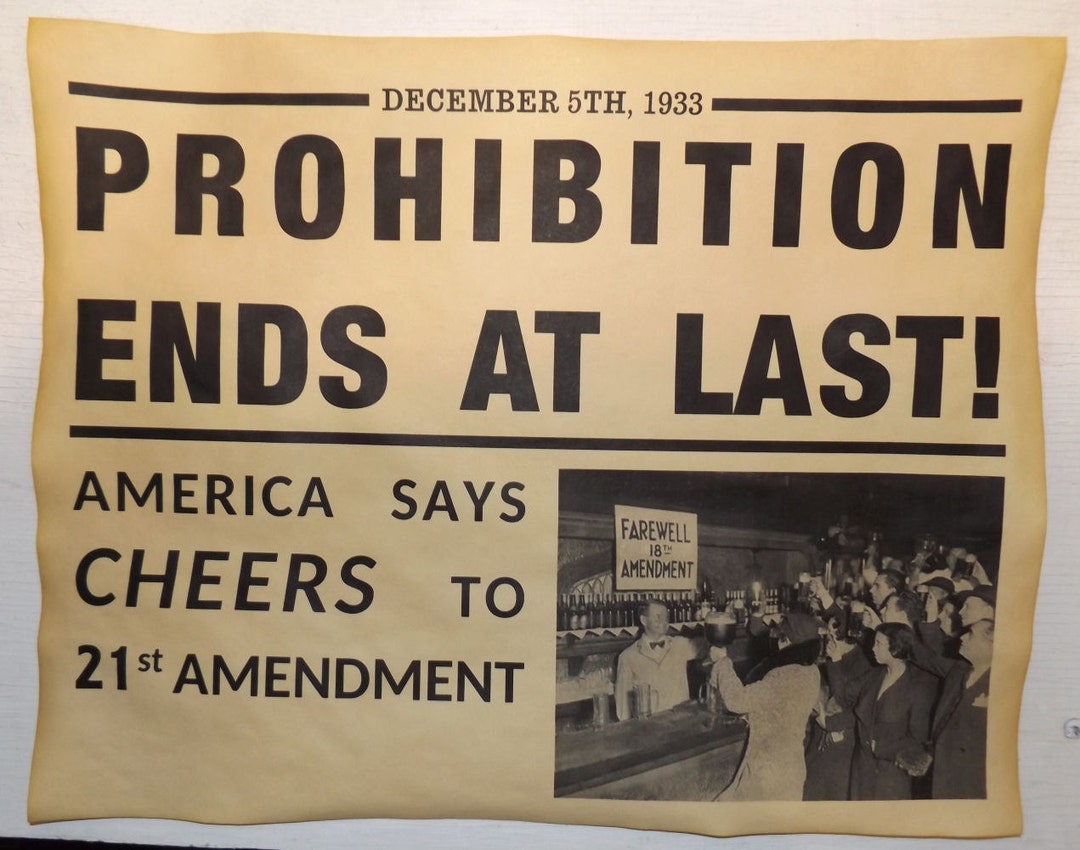 2 Prohibition Signs Closed & Prohibition Ends 11x14 - Etsy