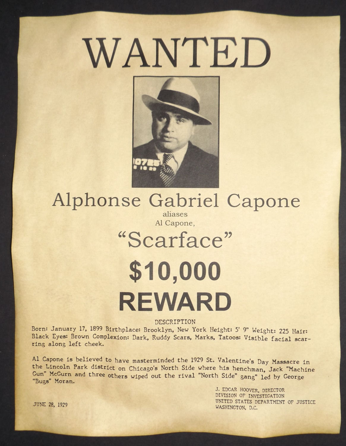 1920s Wanted Poster Template