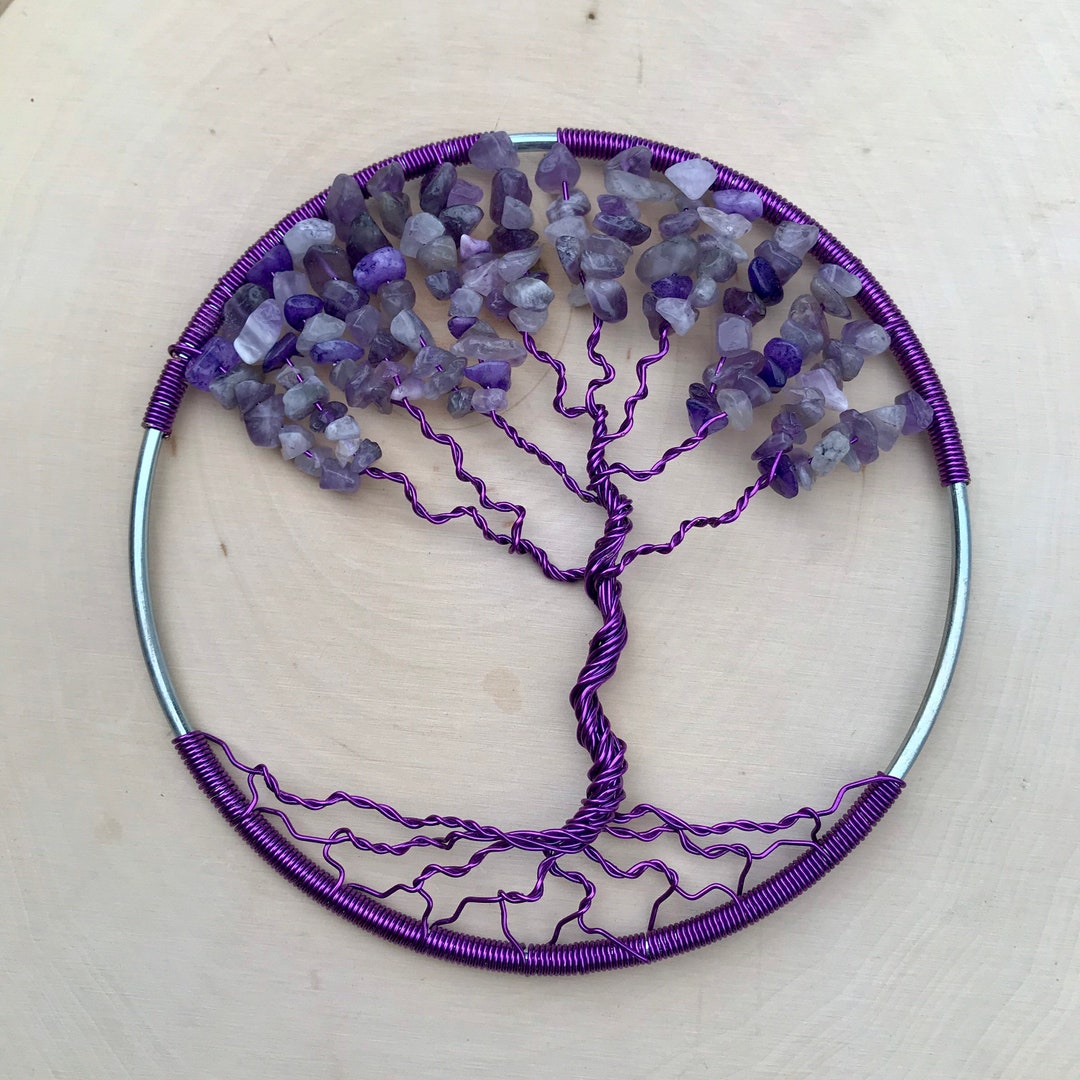 Large Amethyst Purple Tree of Life Sun Catcher - 5.5” - Etsy