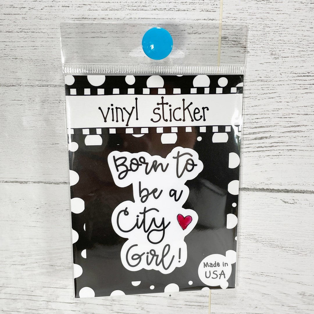 Laura Kelly Designs Vinyl Sticker City Girl - Etsy