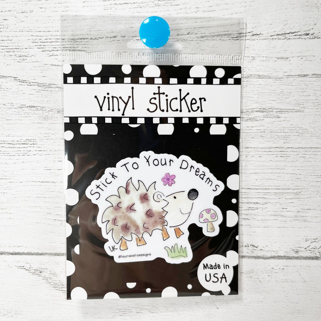 Laura Kelly Designs Vinyl Sticker Hedgehog - Etsy