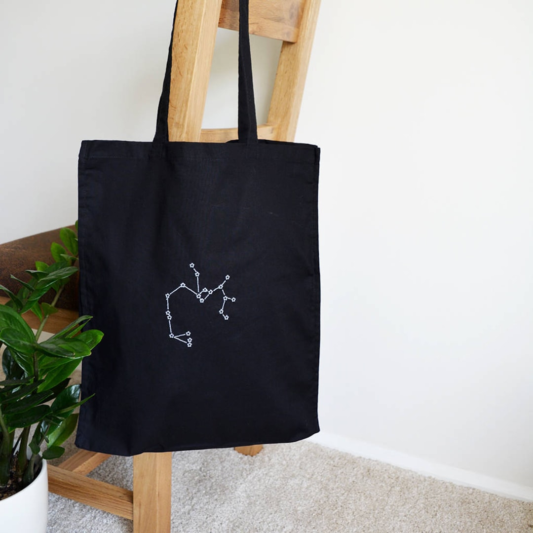 Sagittarius Star Constellation Tote Bag Sagittarius Zodiac Cotton Bag ...