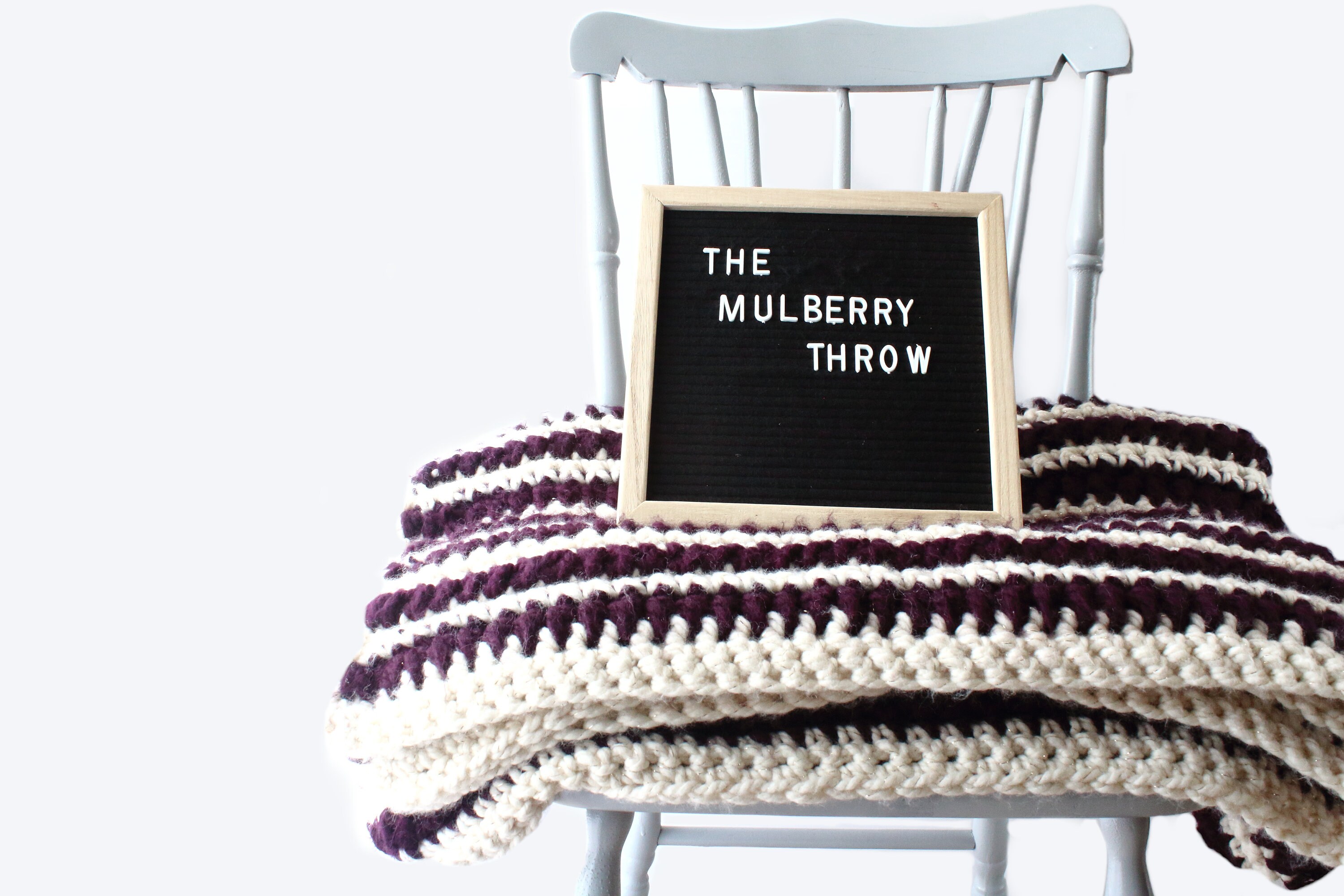 CROCHET PATTERN: the Mulberry Throw Crochet Throw Blanket - Etsy