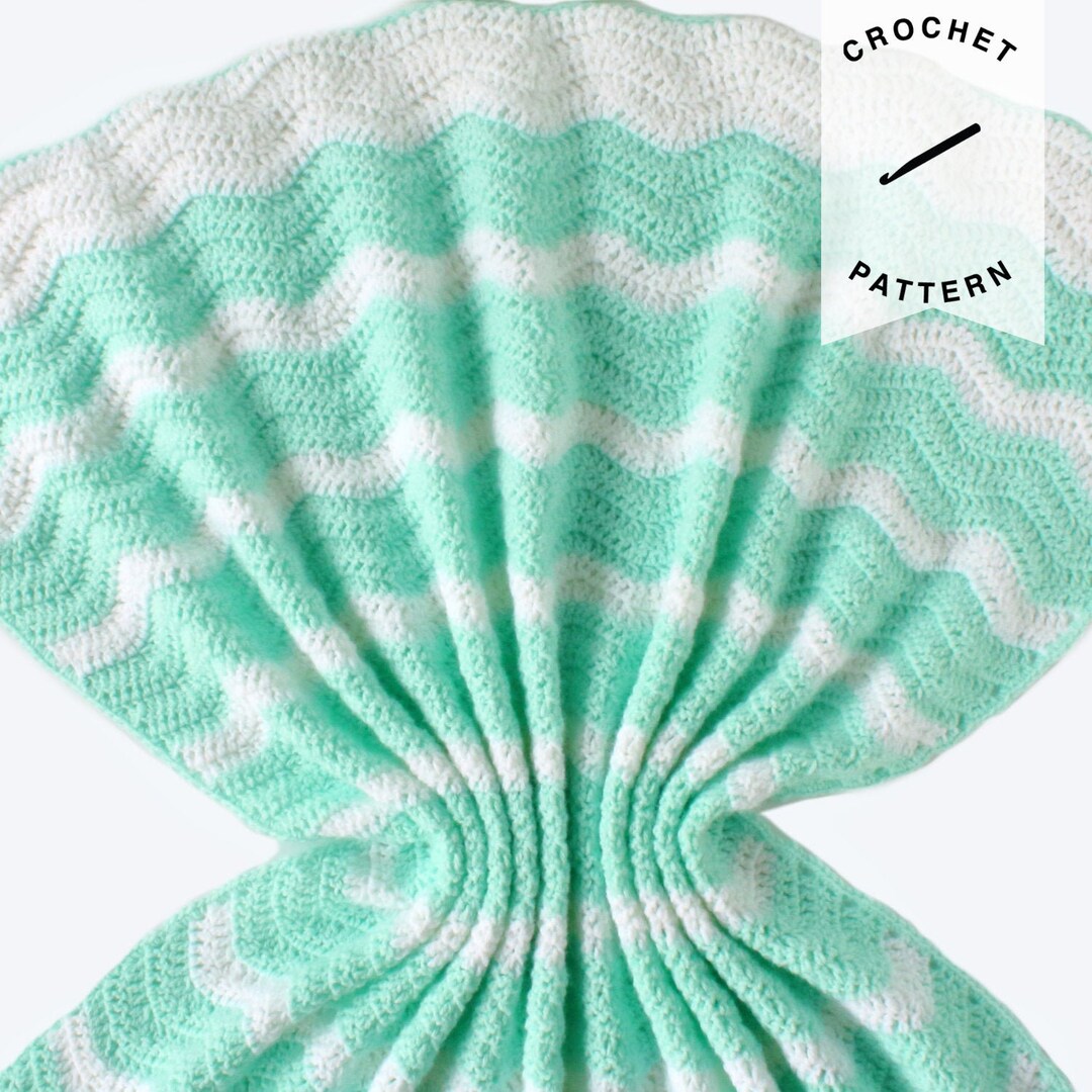 CROCHET PATTERN: Summer Waves Baby Blanket | Crochet Baby Blanket ...