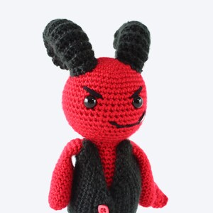 CROCHET PATTERN: Damian the Devil Crochet Devil, Plushie, Amigurumi ...