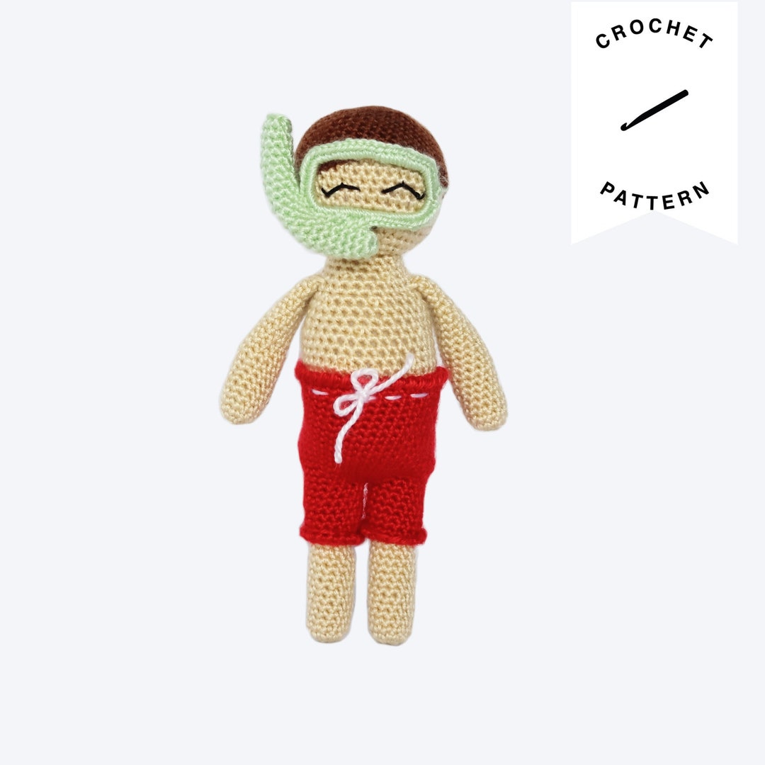 CROCHET PATTERN: Danny the Diver Plushie Crochet Pattern - Etsy