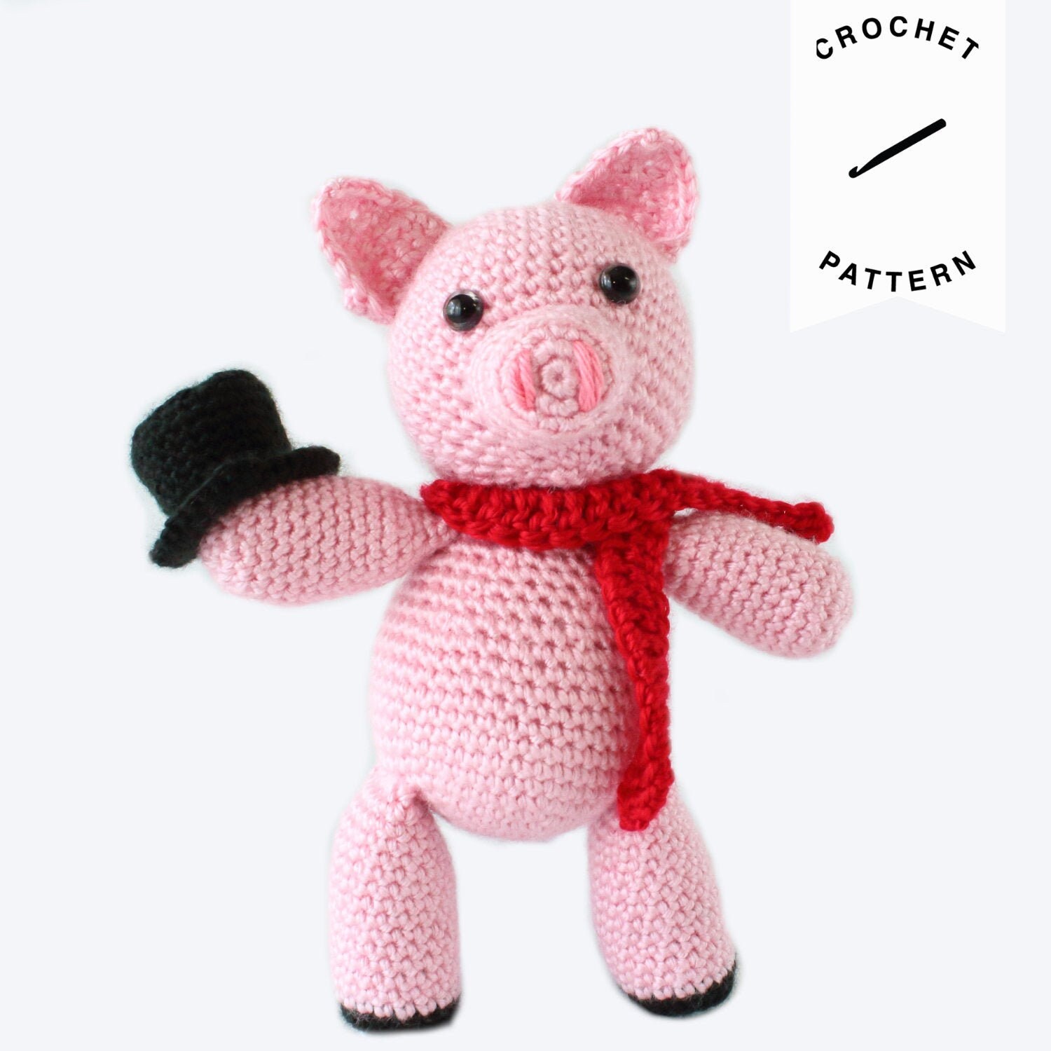 CROCHET PATTERN: Peter the Piglet | Crochet Piglet, Stuffed Animal ...