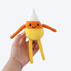 CROCHET PATTERN: Candy Corn Kids Plushies | Crochet Plush, Amigurumi ...