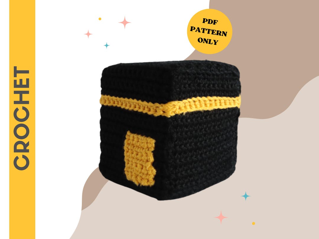 CROCHET PATTERN: Kaaba Plushie | Crochet Plushies, Amigurumi Pattern ...