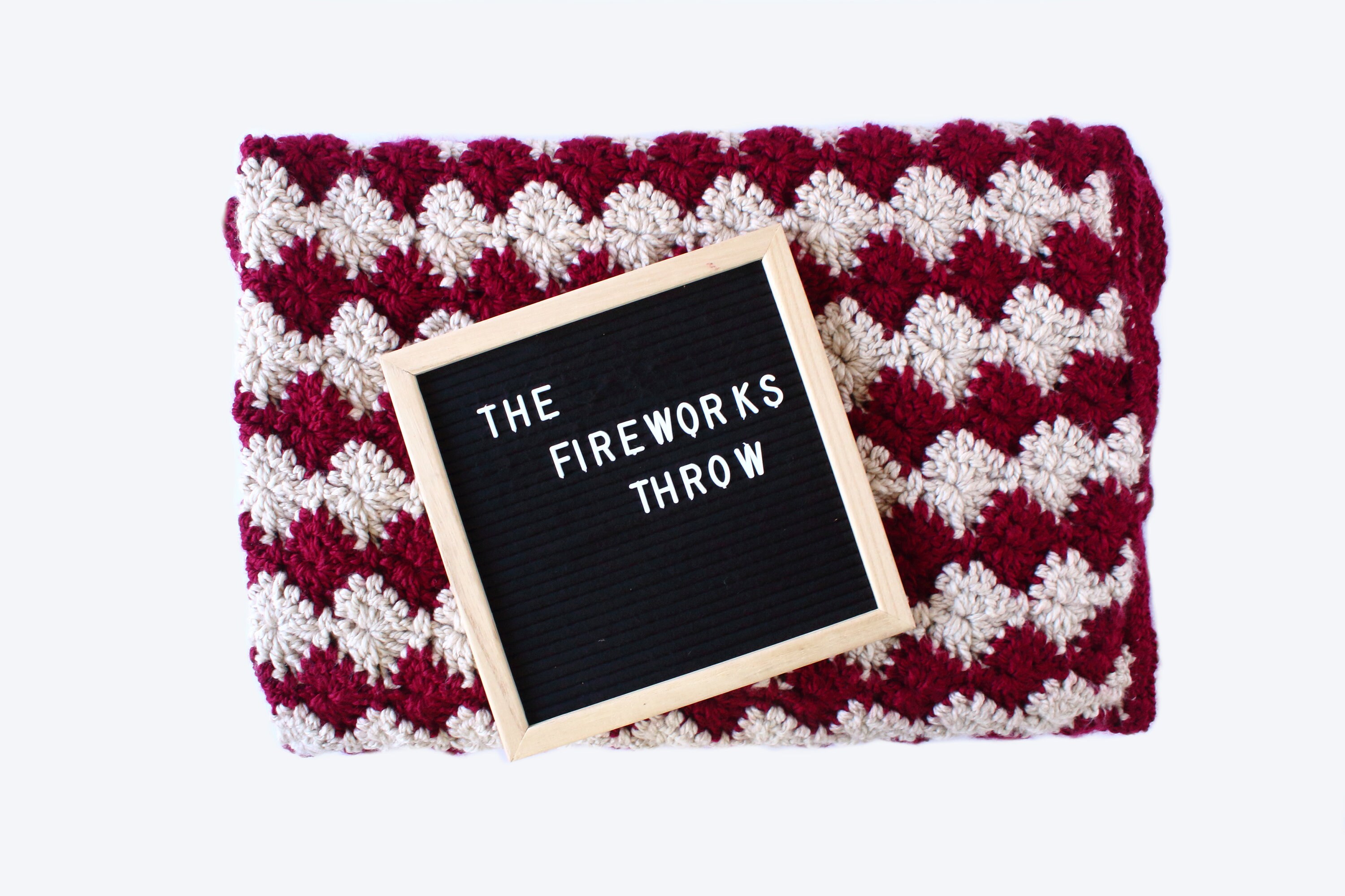 CROCHET PATTERN: Fireworks Throw Crochet Throw Blanket - Etsy