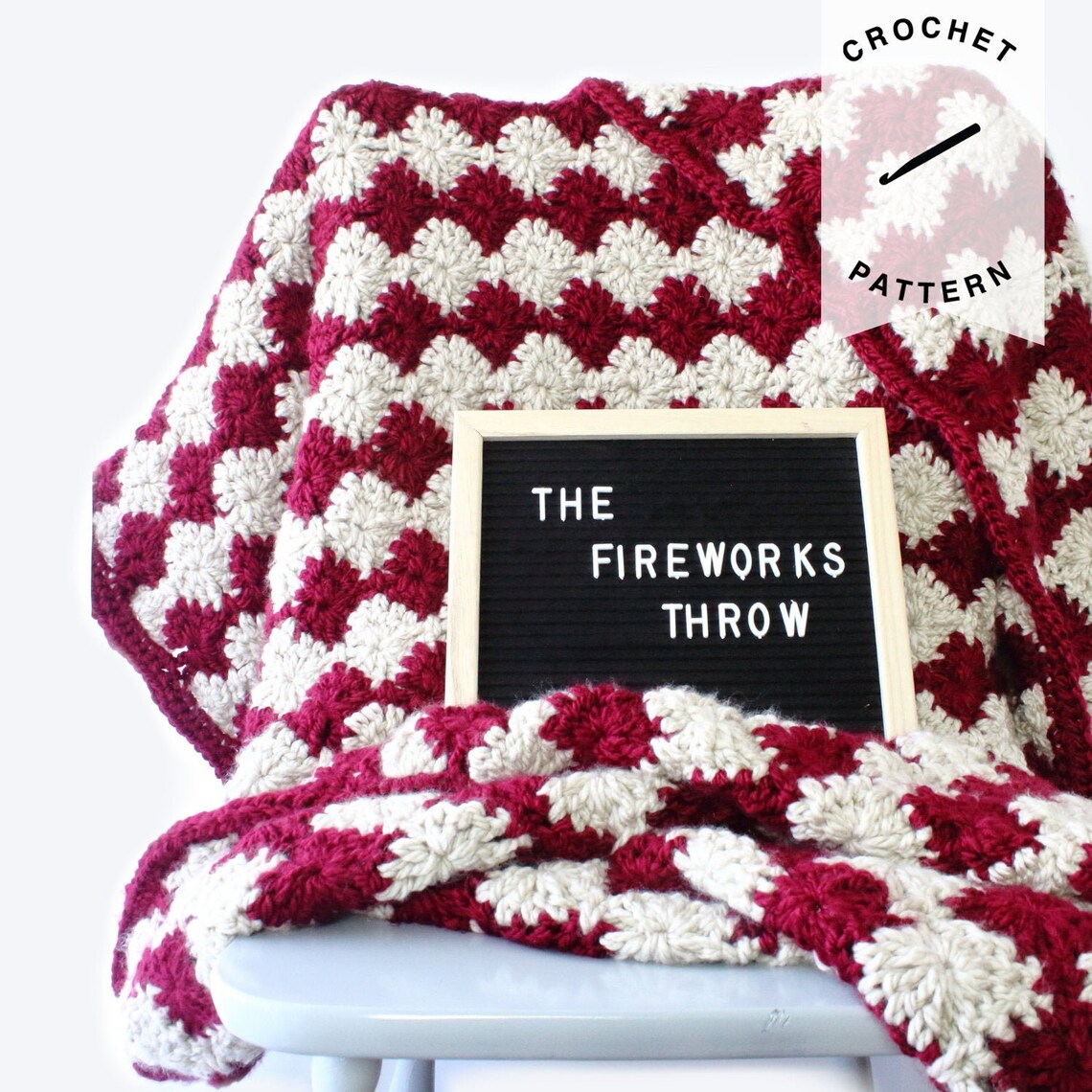CROCHET PATTERN: Fireworks Throw Crochet Throw Blanket - Etsy