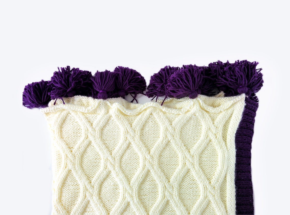 KNITTING PATTERN: Twisted Cables Throw Chunky Knit Blanket - Etsy