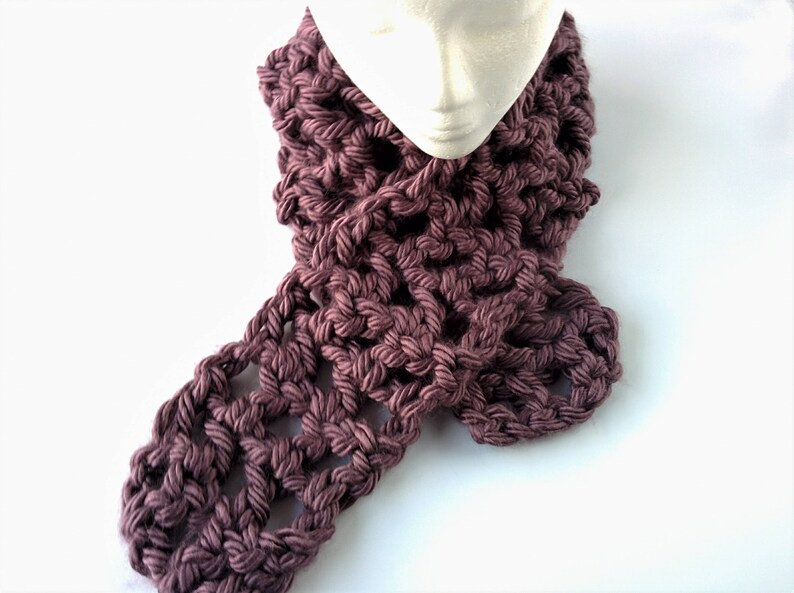 CROCHET PATTERN: Bulky Mesh Scarf Crochet Scarf Pattern - Etsy