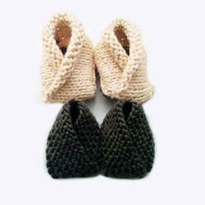 KNITTING PATTERN: Crossover Booties | Knitted Baby Booties | Baby Boy ...