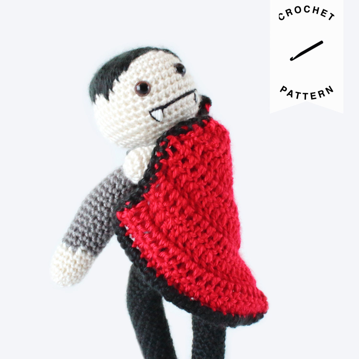 CROCHET PATTERN: Viktor the Vampire Crochet Monster Stuffed - Etsy