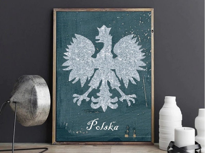 Poster Polish Wall Art, Polski Orzel,wall Art,polish Home Decor,polish ...