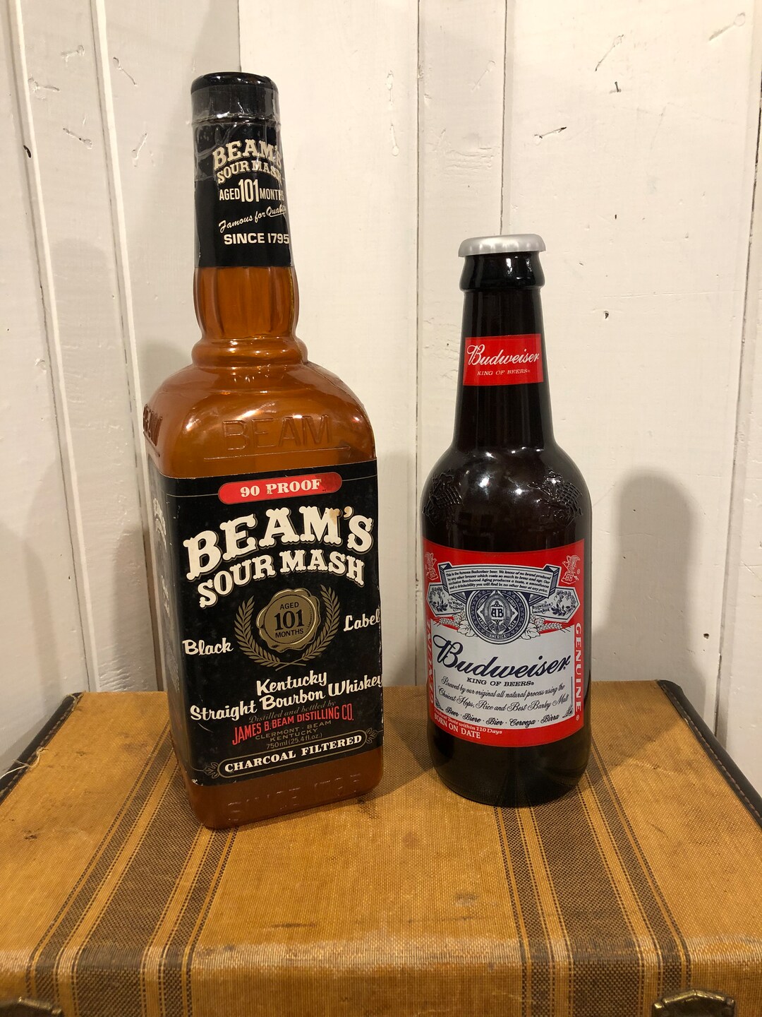Vintage Jim Beam and Budweiser Banks - Etsy
