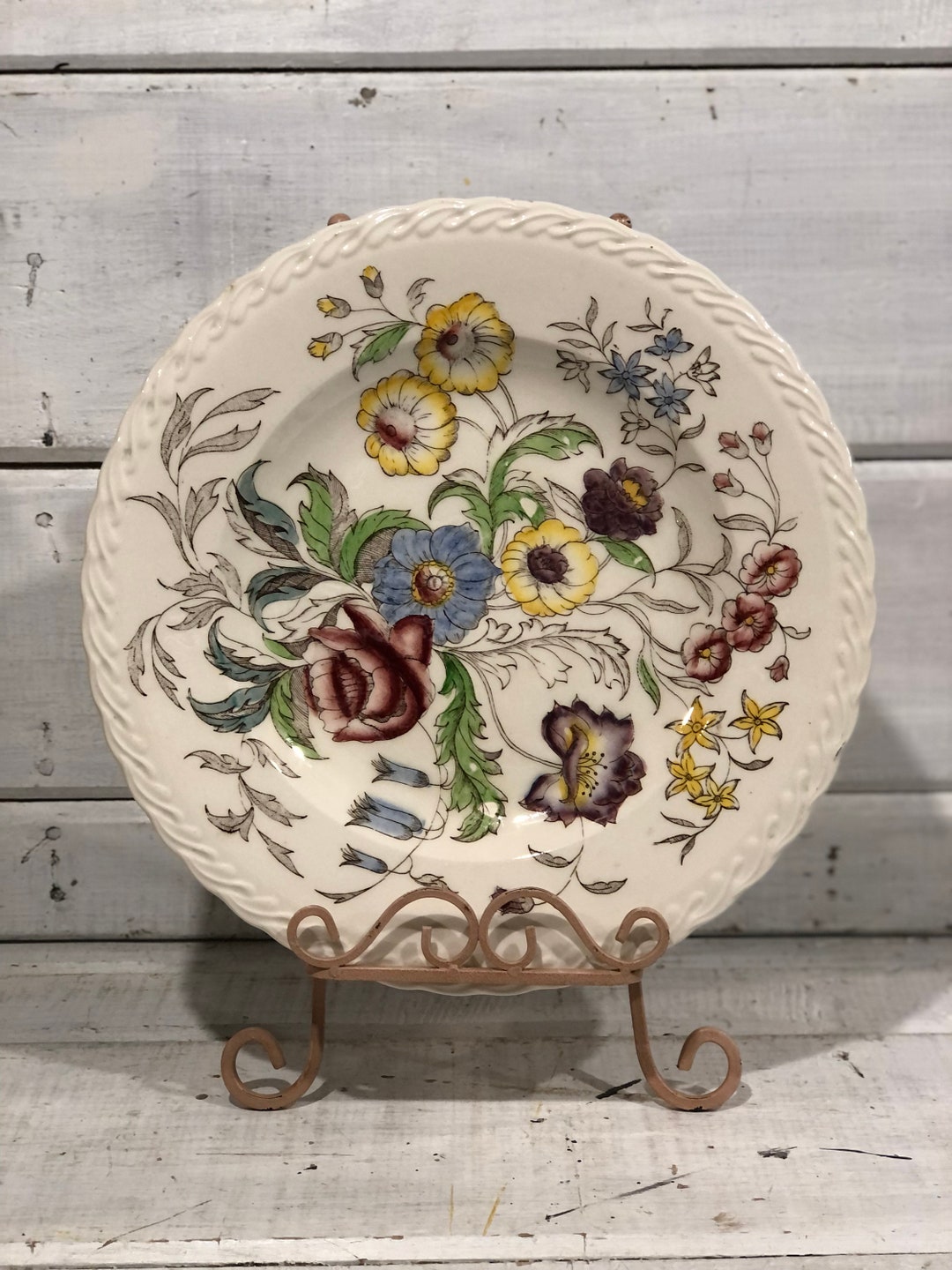 Vintage Vernon Kilns May Flower Serving Plate - Etsy