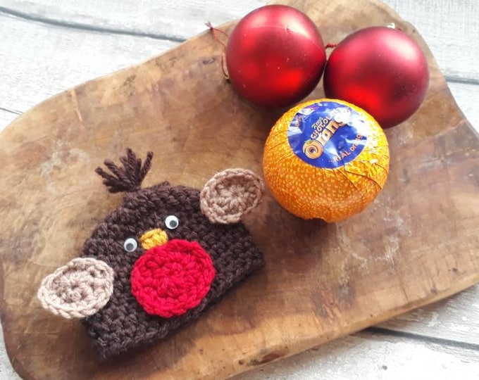 Crochet Robin Themed Chocolate Cover. Stocking Filler - Etsy