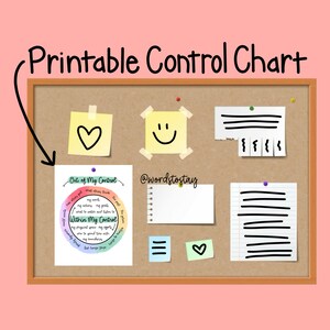 Control Worksheet & Display PNG – Mental Health Recovery Sobriety ...