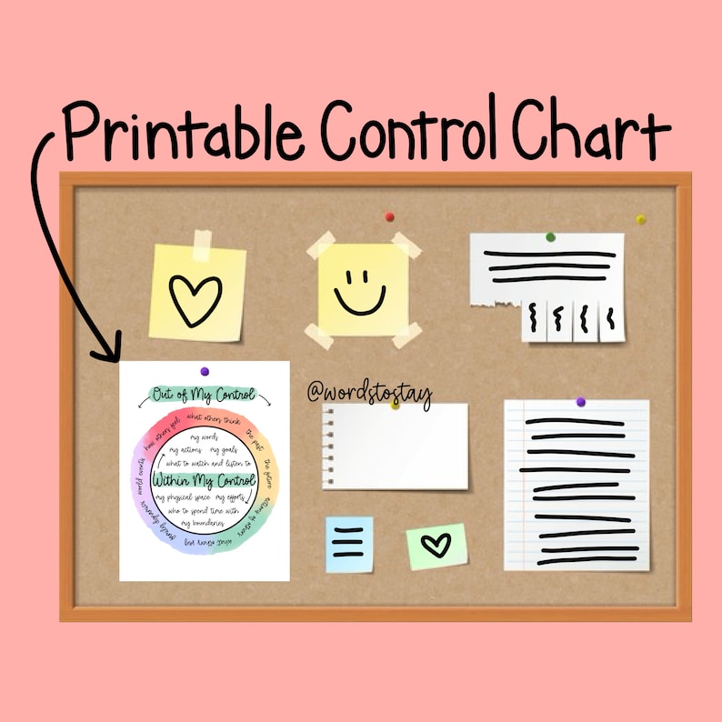 In and Out of My Control Printable PNG File - Mental Health Control ...
