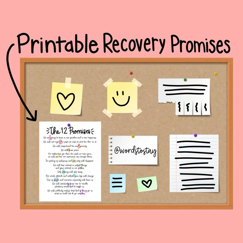 12 Promises of Recovery: AA NA Printable Art - PNG File Instant Digital ...