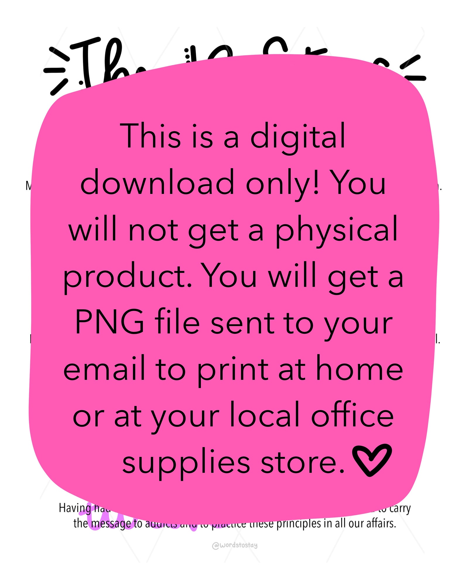 The 12 Principles of Recovery AA NA Cute Colorful Printable File PNG 8 ...