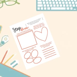 Step Three Worksheet - 12 Steps of Recovery AA NA Cute Fun Colorful ...