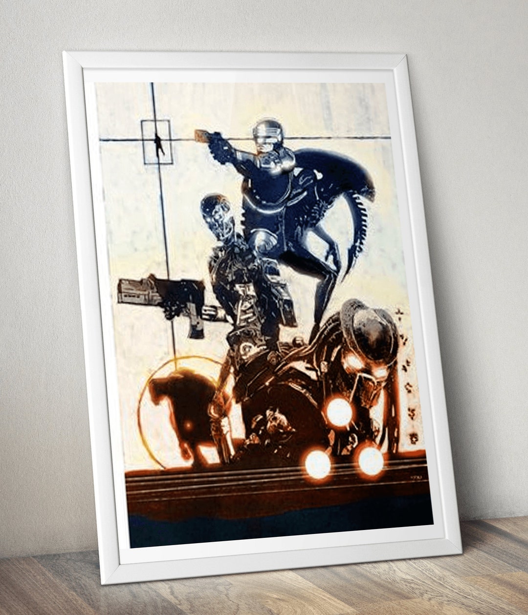 Terminator Alien Predator Robocop A4 Print, Arnie Sci-fi Horror Movie ...