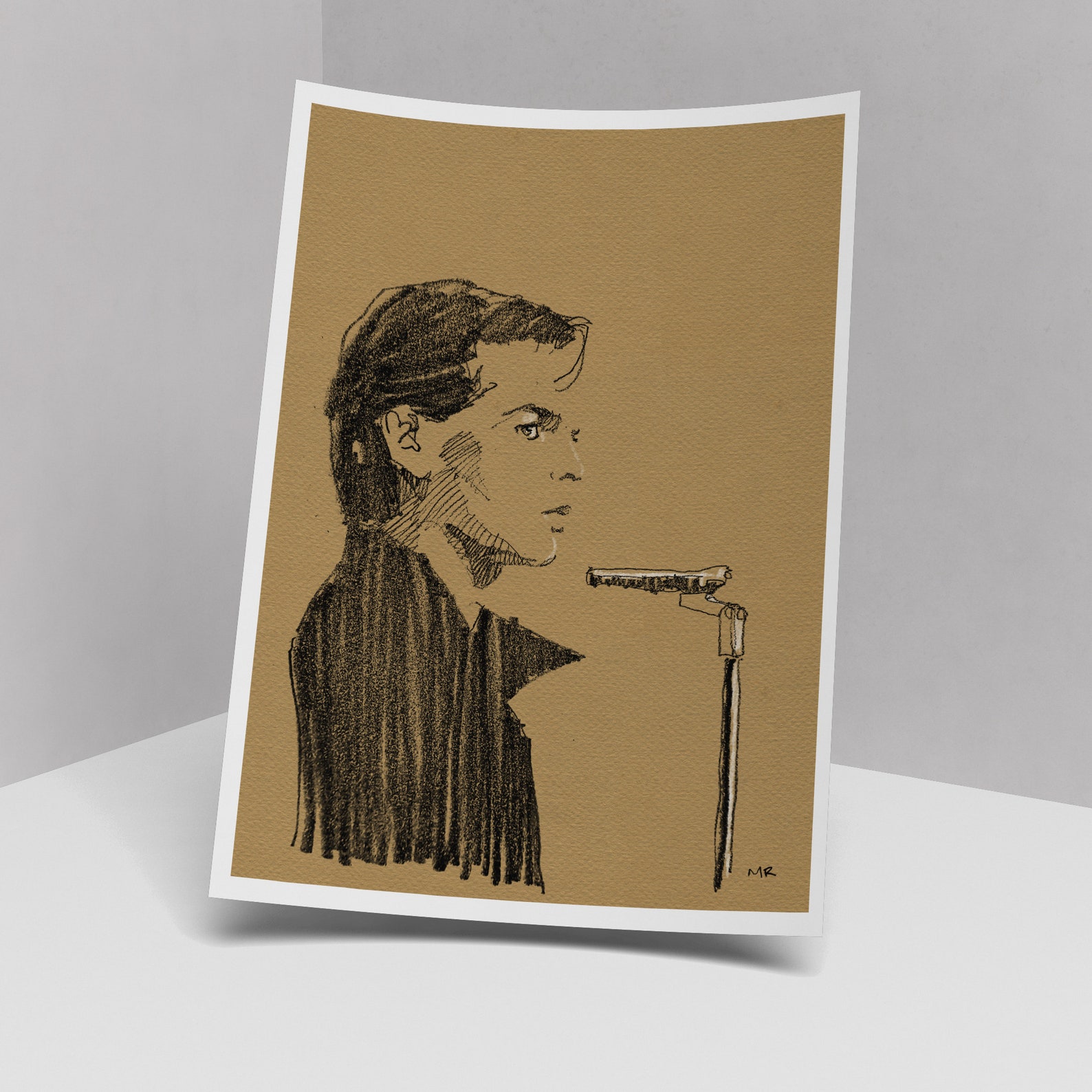 Gary Numan Art Print: 80s Retro Music Drawing (A4) - Etsy